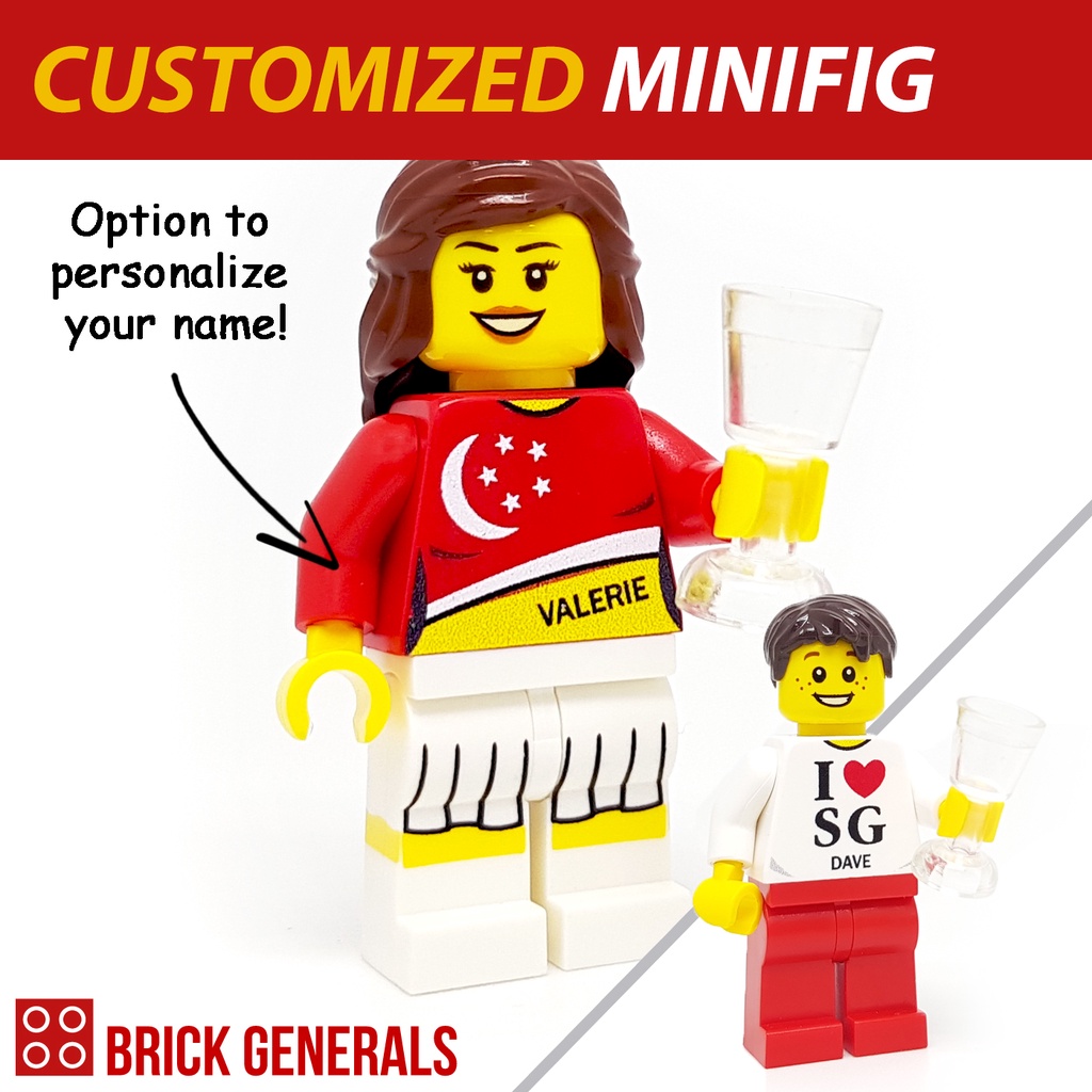 Personalised Name Singapore Flag Lego Toy Minifigure Customised | I ...