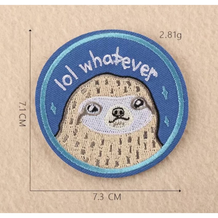 Lol Whatever Iron On Sew DIY Decor Embroidered Patch Badge | Shopee Philippines