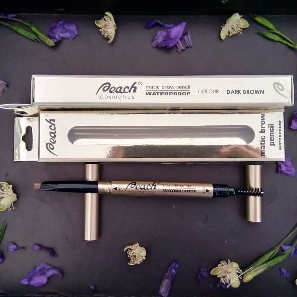 Peach Eyebrow Matic Dark Brown (Eyebrow Pencil) | Shopee Philippines