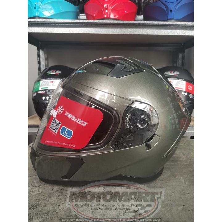 RYO HELMET RF-3SV MONO (GUNMETAL) | Shopee Philippines
