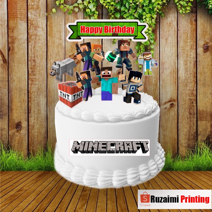 Minecraft Cake Topper 003 | Shopee Philippines