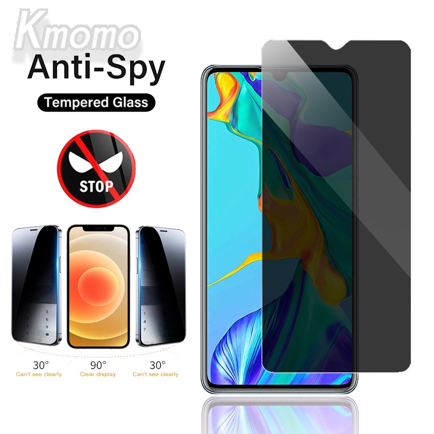 Privacy Tempered Glass Huawei P40 P30 P20 Mate 30 20 Lite Anti Spy Screen Protector | Shopee ...