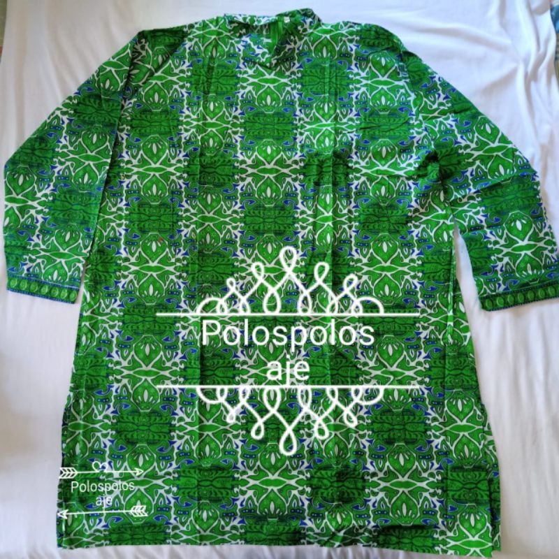 Al Azhar School uniform Batik tunic with back zipper for junior high ...