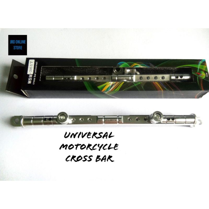 MOTORCYCLE ORIGINAL ADJUSTABLE UNIVERSAL CROSS BAR NMAX/AEROX(SILVER ...