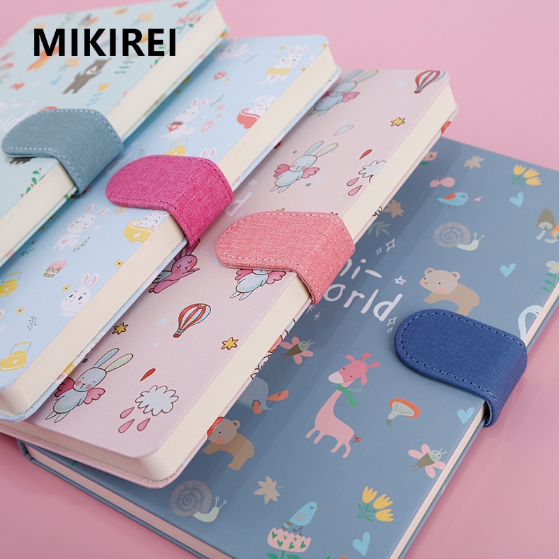 Mikirei Colorful Animal Design A5 Hardbound Journal Buckle Notebook ...