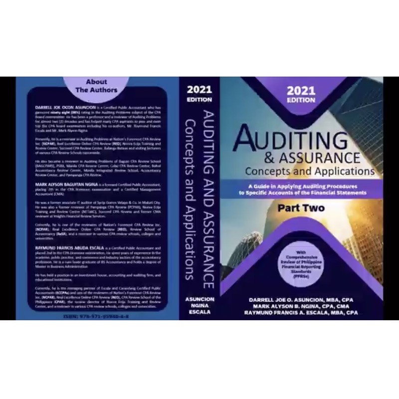 Auditing and Assurance Concepts and Applications Part Two 2021 edition ...