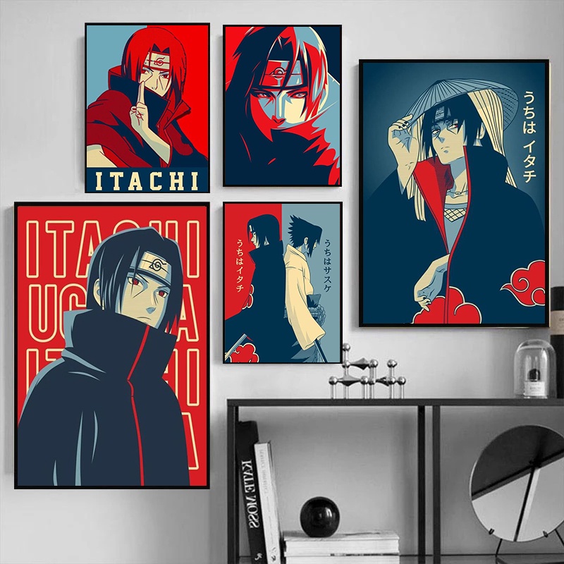 Frame Paint By Numbers Japanese Classic Anime Naruto Itachi Akatsuki ...