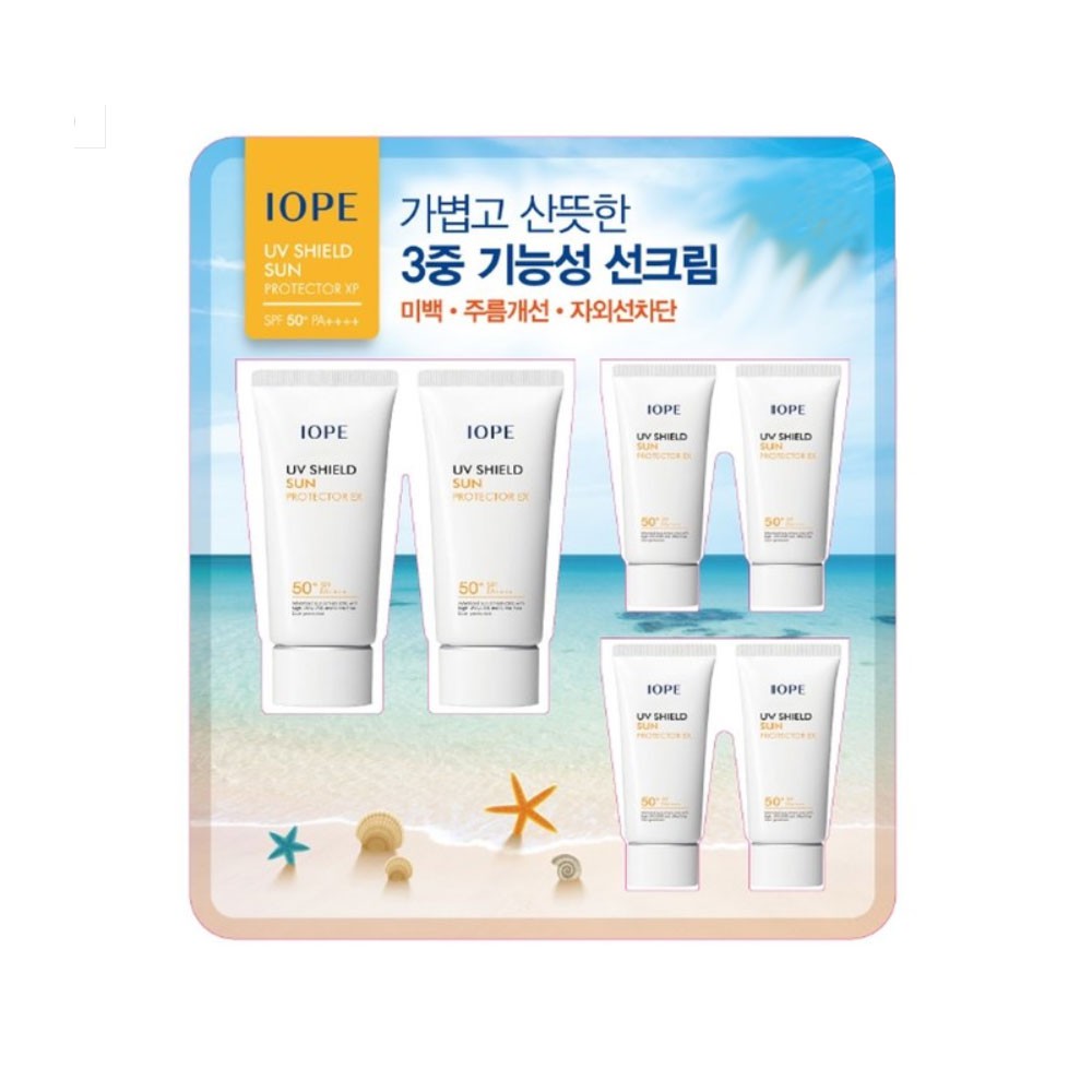 IOPE UV Shield Sun Protector XP SPF50+ PA++++40ml x 2 + 15ml x 4 (Total 140ml) | Shopee Philippines
