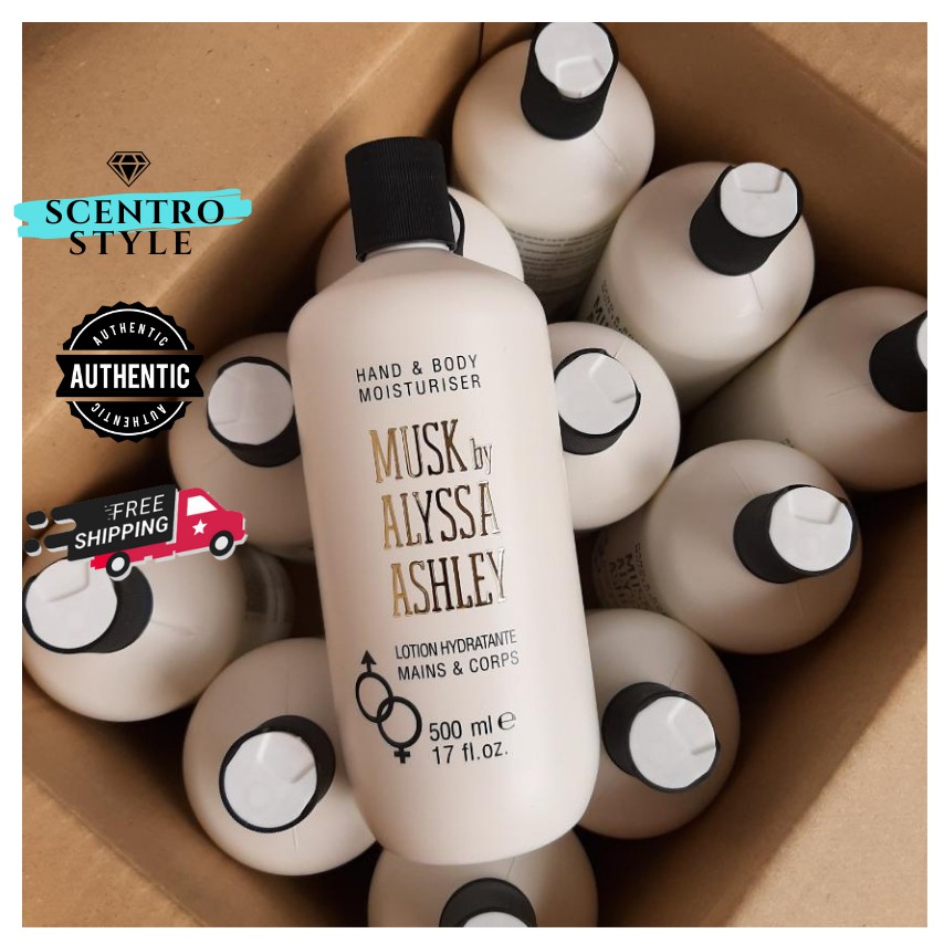 Alyssa Ashley Musk Hand & Body Moisturizer 500ml / 750ml | Shopee ...
