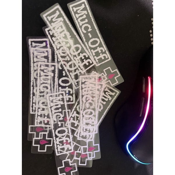 Moto Gp Universal Muc-off Helmet Visor Sticker | Shopee Philippines