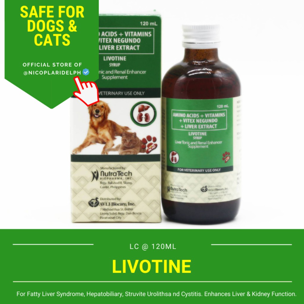 Livotine Liver Tonic and Renal Enhancer Supplement for Dogs and Cats ...