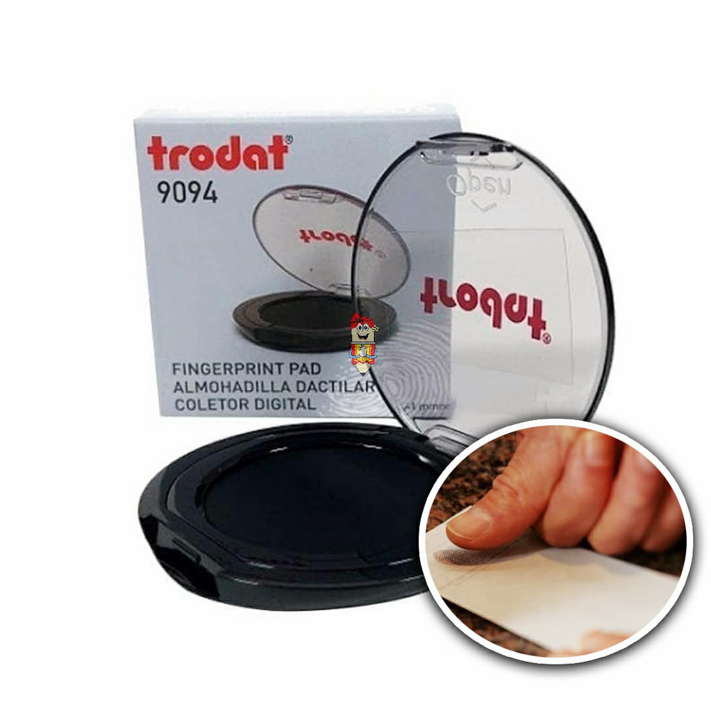 Fingerprint Stamp Tub/Finger Print Pad TRODAT (9094) | Shopee Philippines
