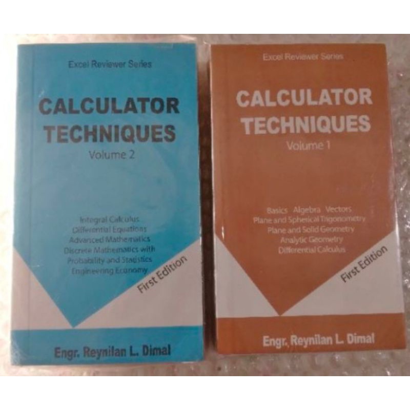 CALCULATOR TECHNIQUES Vol.1& Vol.2 SET by dimal | Shopee Philippines