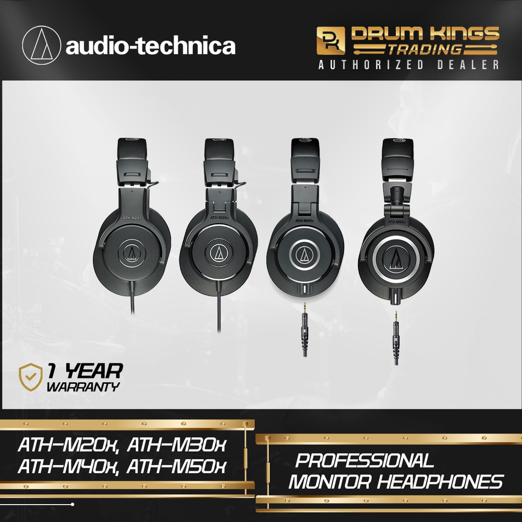 Audio-Technica M20x, M30x, M40x, M50x, M60x Headphone | Shopee Philippines