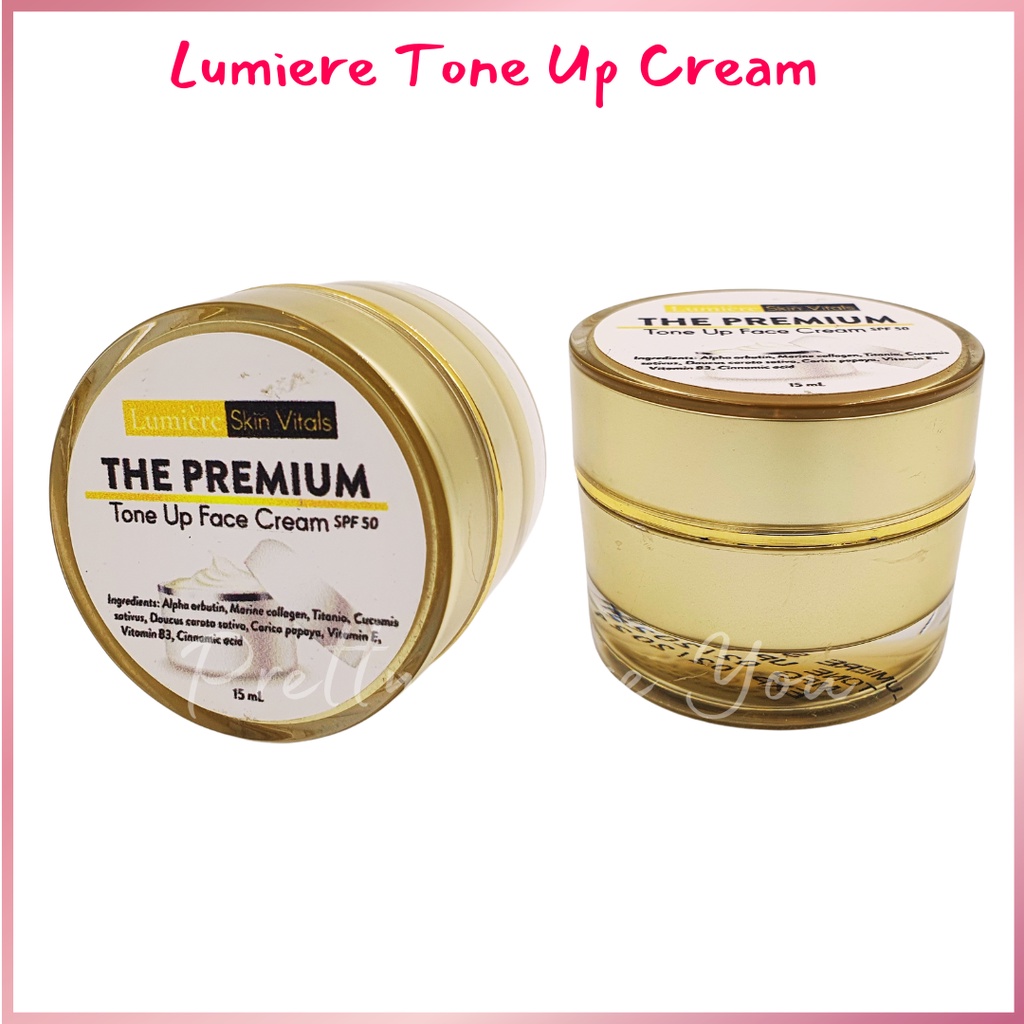THE PREMIUM TONE UP CREAM — Lumiere Skin Vitals | Shopee Philippines