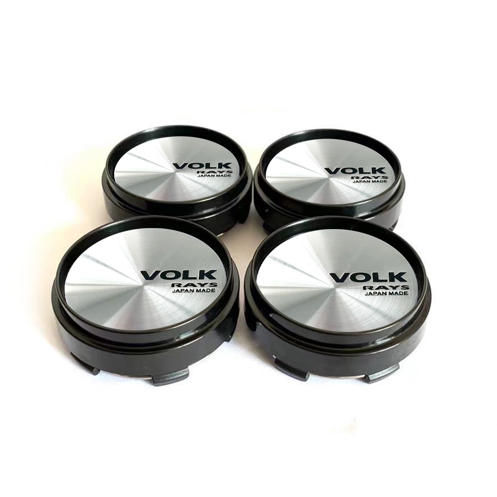 Hosher 4pc 66MM rays Car sport rim wheel center cap VOLK RACING RAYS ...