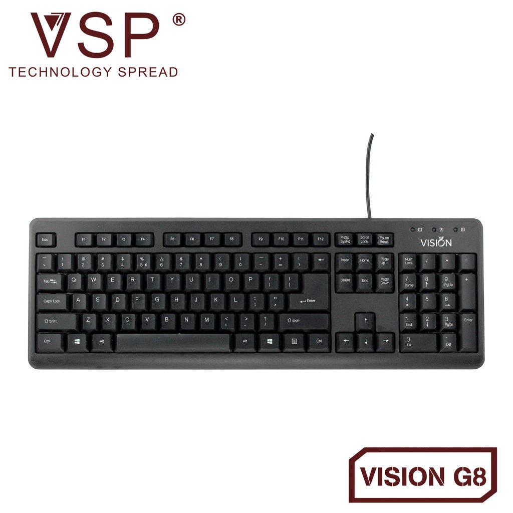 Super durable Vision G8 keyboard - Genuine VSP 01 for 01 | Shopee ...