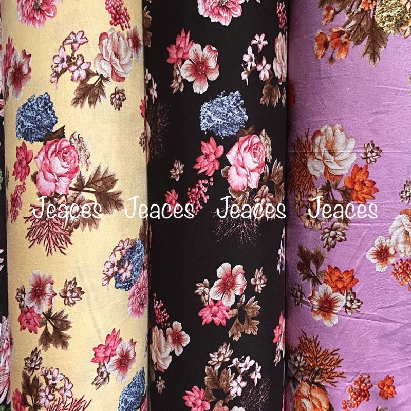 JEACES Korean Challis #336 (60" width) TELA PER YARD | Shopee Philippines