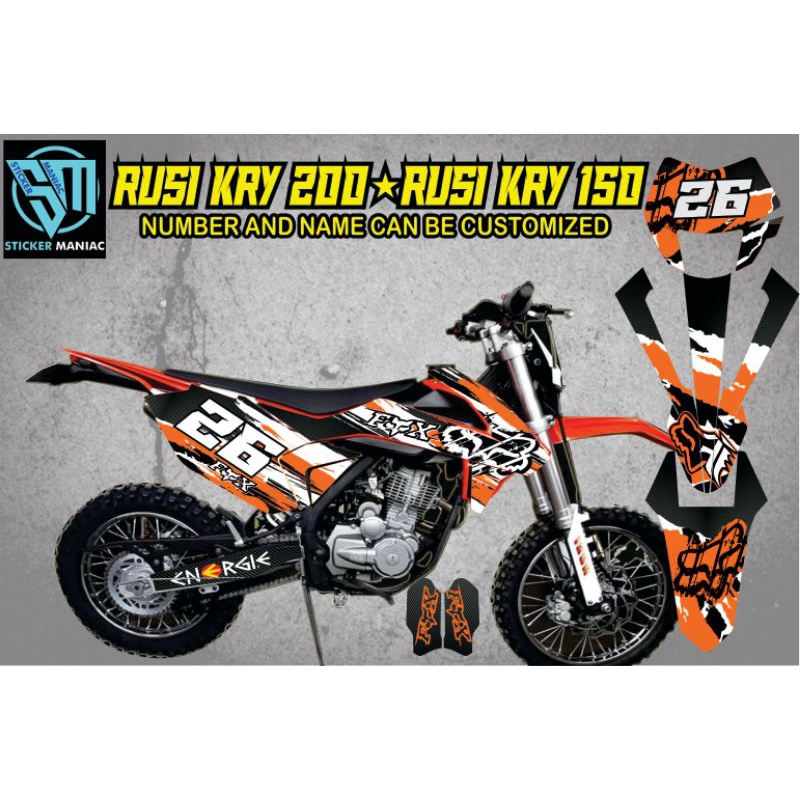 Rusi KRY 200/Rusi KRY 150 full body decals | Shopee Philippines