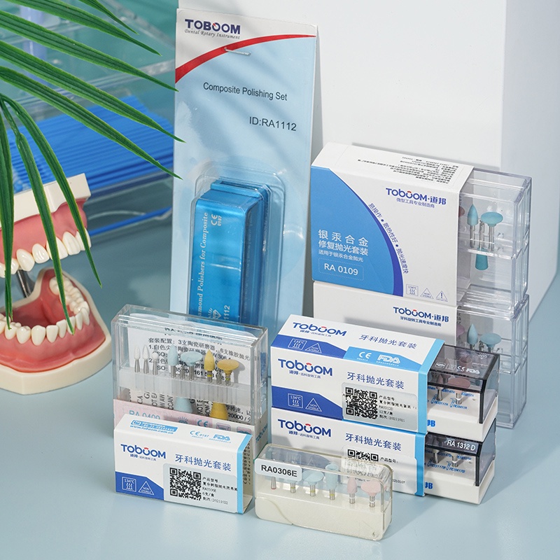 TOBOOM RA Series Lower Speed Burs Dental Composite Polishing Kit ...