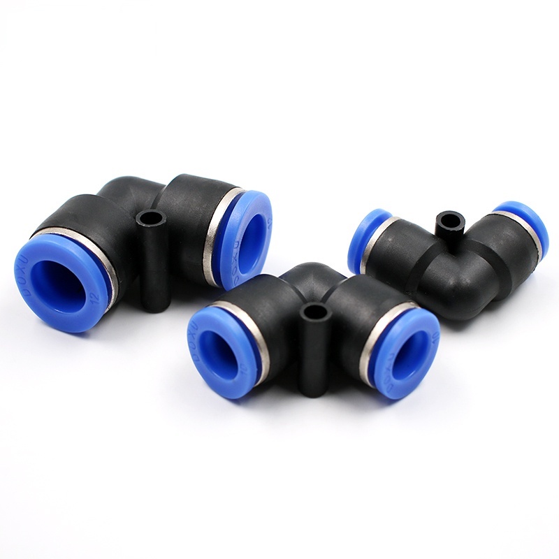 1pcs PV Elbow Straight Pneumatic L Type Elbow Fitting Plastic Pipe ...