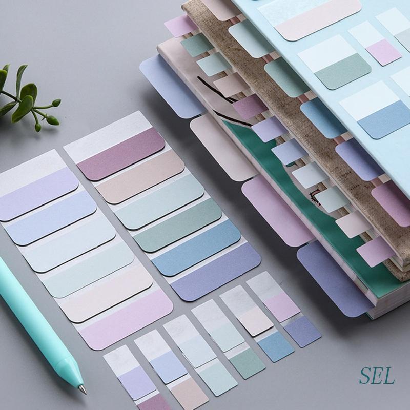 SEL Morandi Color Index Label Set Clear Adhesive Easy Classification ...