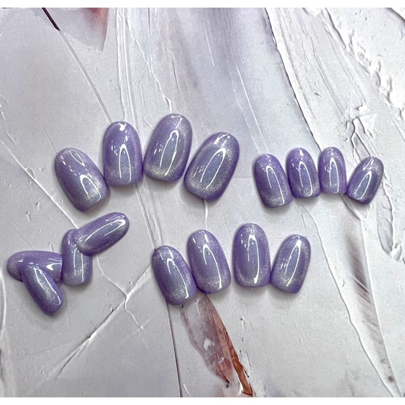 Periwinkle Nails • Reusable, Salon Quality Press On Nails, Handpainted ...