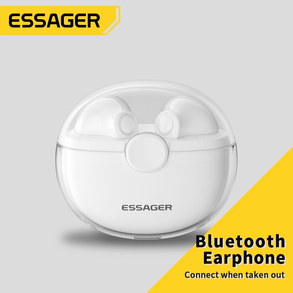Essager Transparent Wireless Bluetooth Headset Bluetooth 5.1 Chip ...