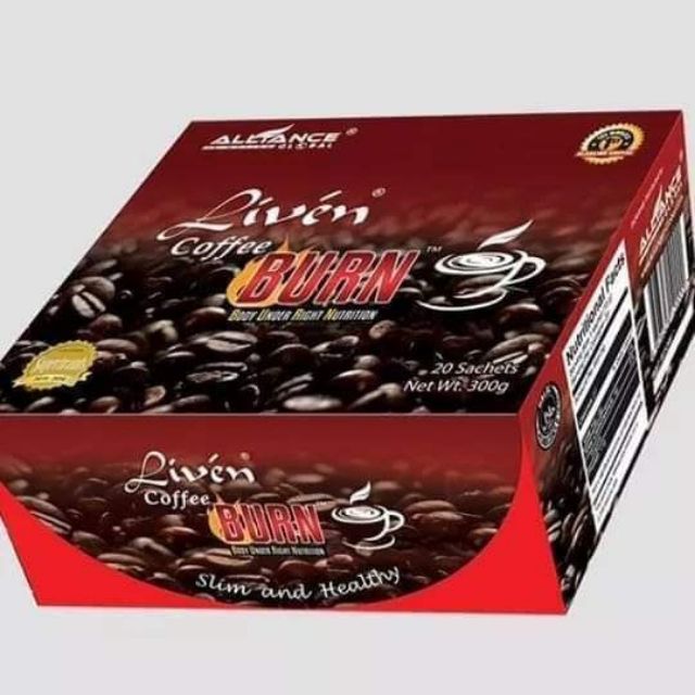 Liven Burn Coffee 20 Sachets Aim Global Products Shopee Philippines