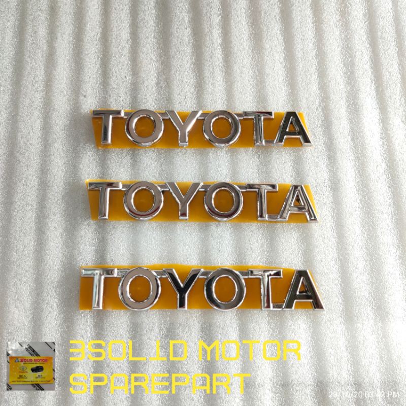 Original Toyota Writing Luggage Emblem Logo | Shopee Philippines