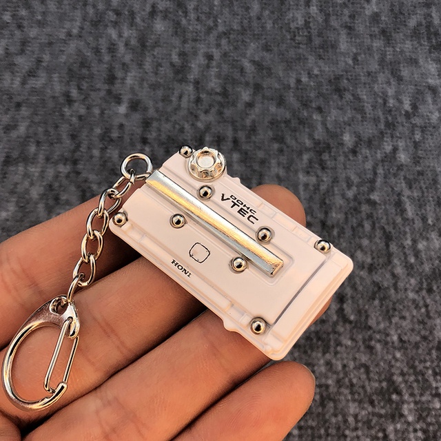 Metal Key Ring Car JDM Keychain Vtec Engine Valve Cover B16 For Honda ...