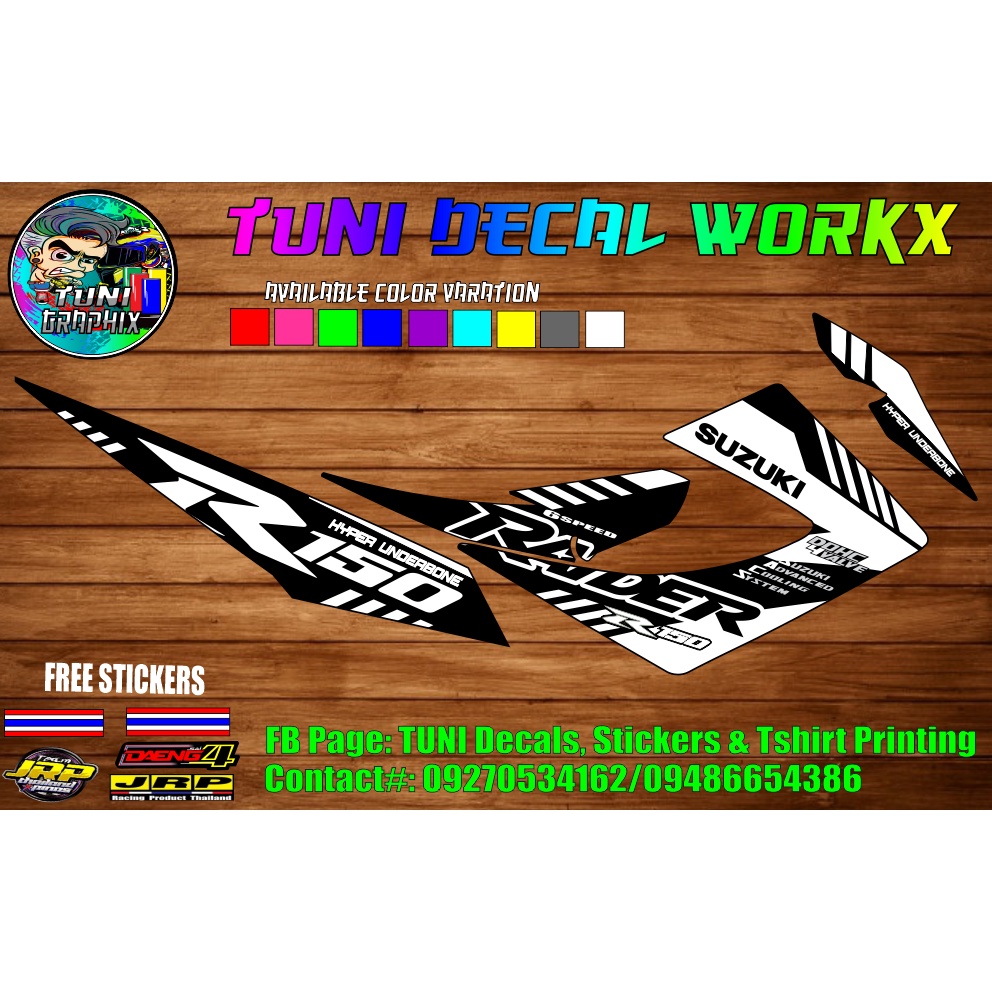 Suzuki Raider 150 Carb ( Decals With Freebies ) | Shopee Philippines