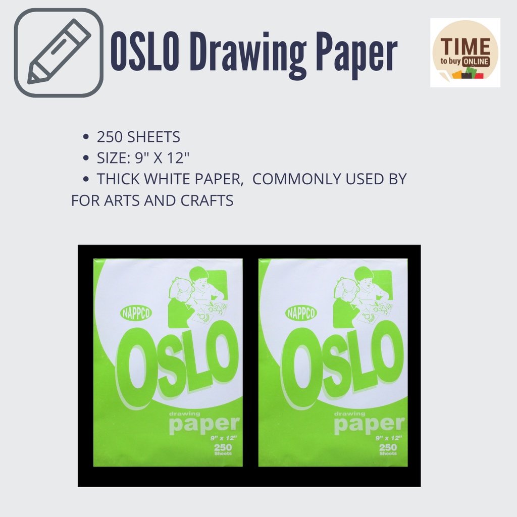 Oslo Drawing Paper (250 sheets) | Shopee Philippines
