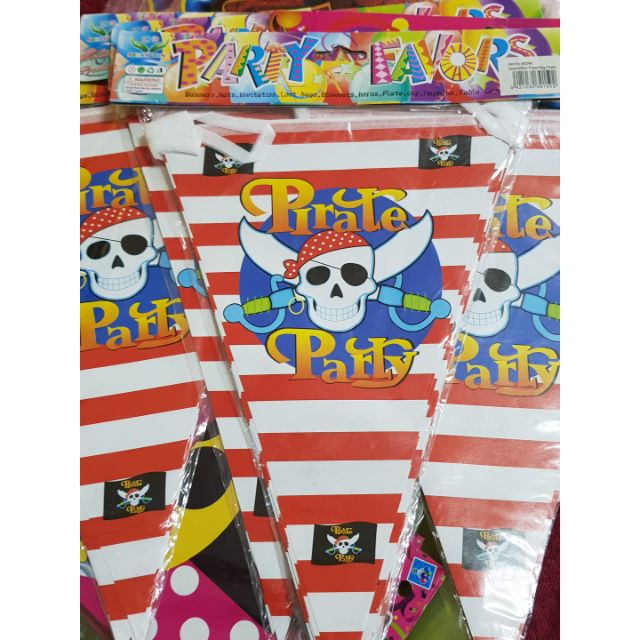 PIRATES THEMED BANDERITAS / FLAG BANNERS | Shopee Philippines