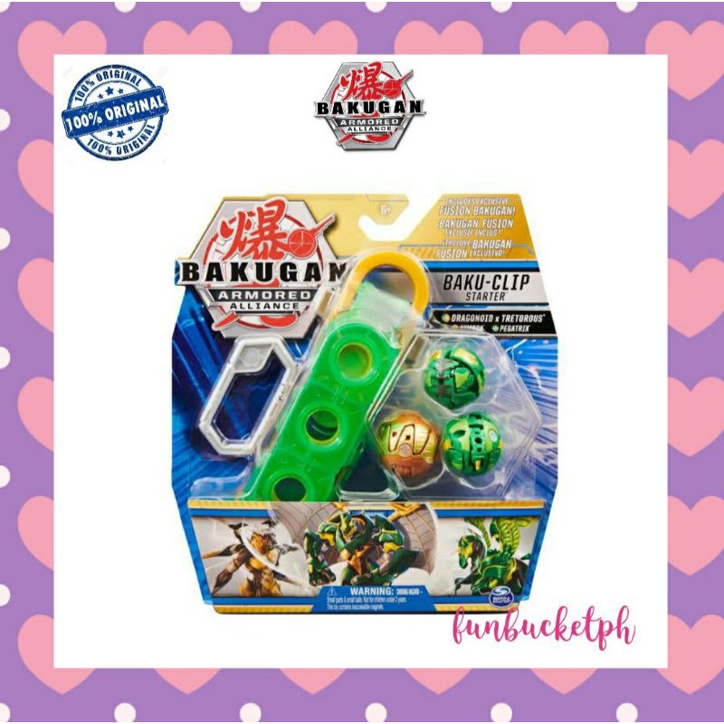 ORIGINAL Bakugan Baku Clip Starter Pack - Assorted* | Shopee Philippines