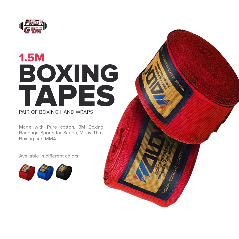 Boxing Hand Wraps Pair 1.5M cotton Sport Strap Boxing Bandage Sports ...