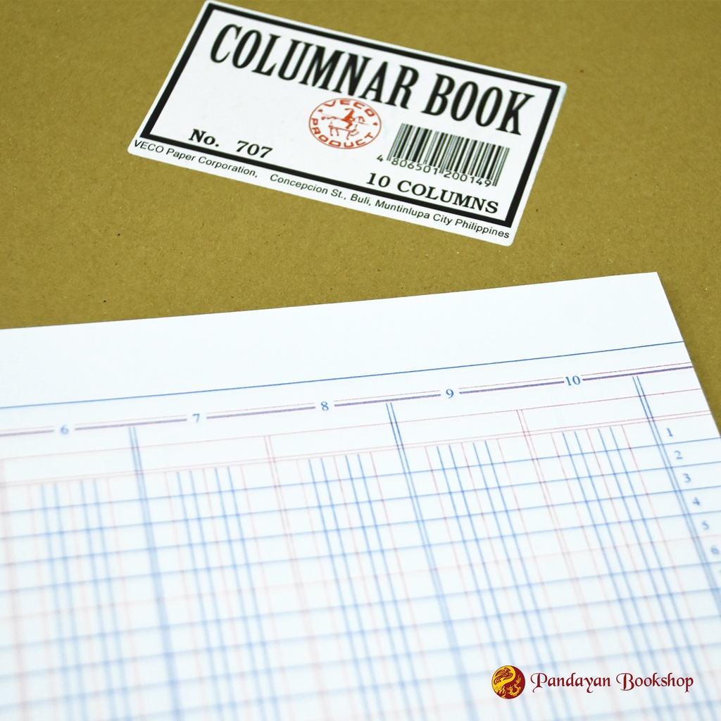 Veco Columnar Book (No. 707/ 727/ 747 3, 4, 5, 6, 8, 10, 12, 14, 20, 24 ...