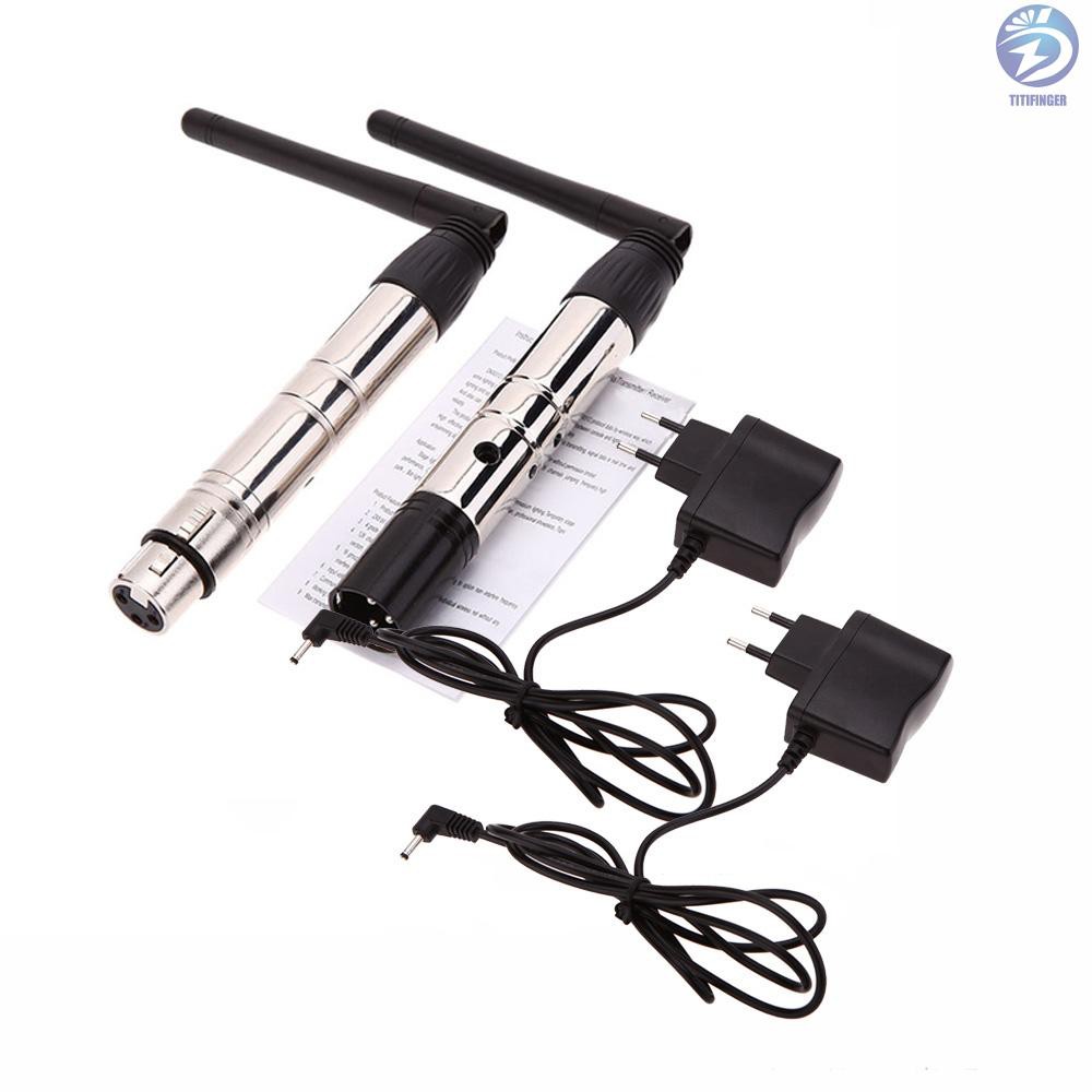 TITI Lixada 2.4G ISM DMX512 Wireless Male & Female 2 in 1 XLR Receiver ...