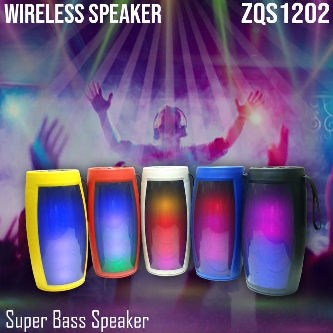 Home Entertainment Super Sounds Bluetooth Audio Rgb Speaker Player Zqs-1202 2-Inch Wireless ...