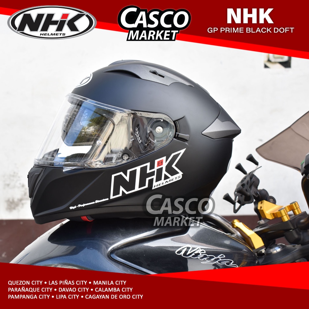 NHK GP PRIME SOLID STAR FULL FACE DUAL VISOR MOTORCYCLE HELMET | Shopee ...