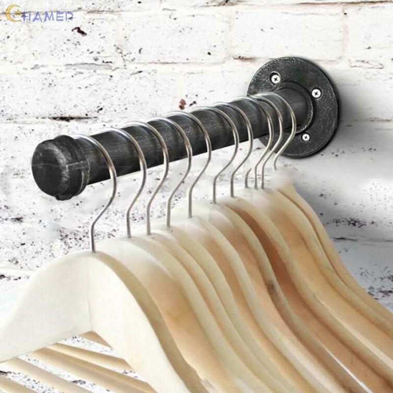 CHAMER- ~Furniture Decor Storage Wall Mounted Black Wood Rack Holder ...