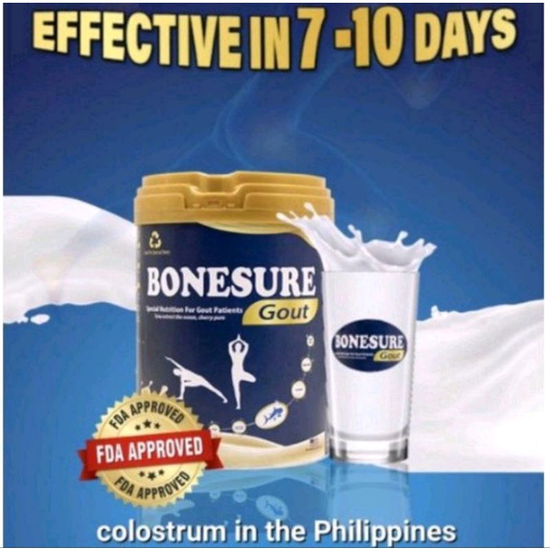 BONESURE GOUT Colostrum Milk 400g LEGIT Goodbye Gout, Arthritis and Uric Acid and Kidney Failure ...