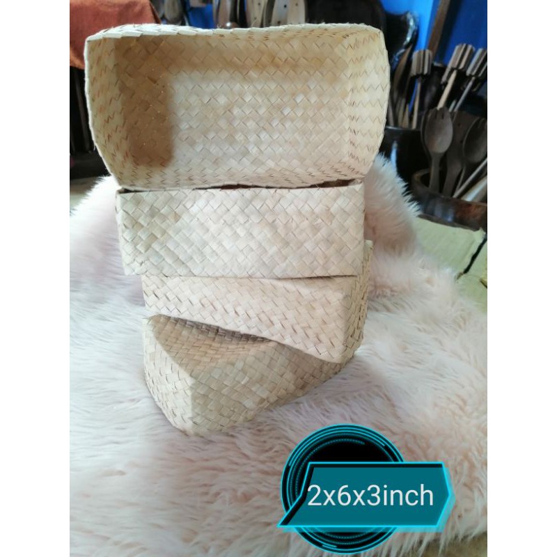 TAMPIPI BURI BOX/NATIVE PACKAGING 2x3x6inch | Shopee Philippines