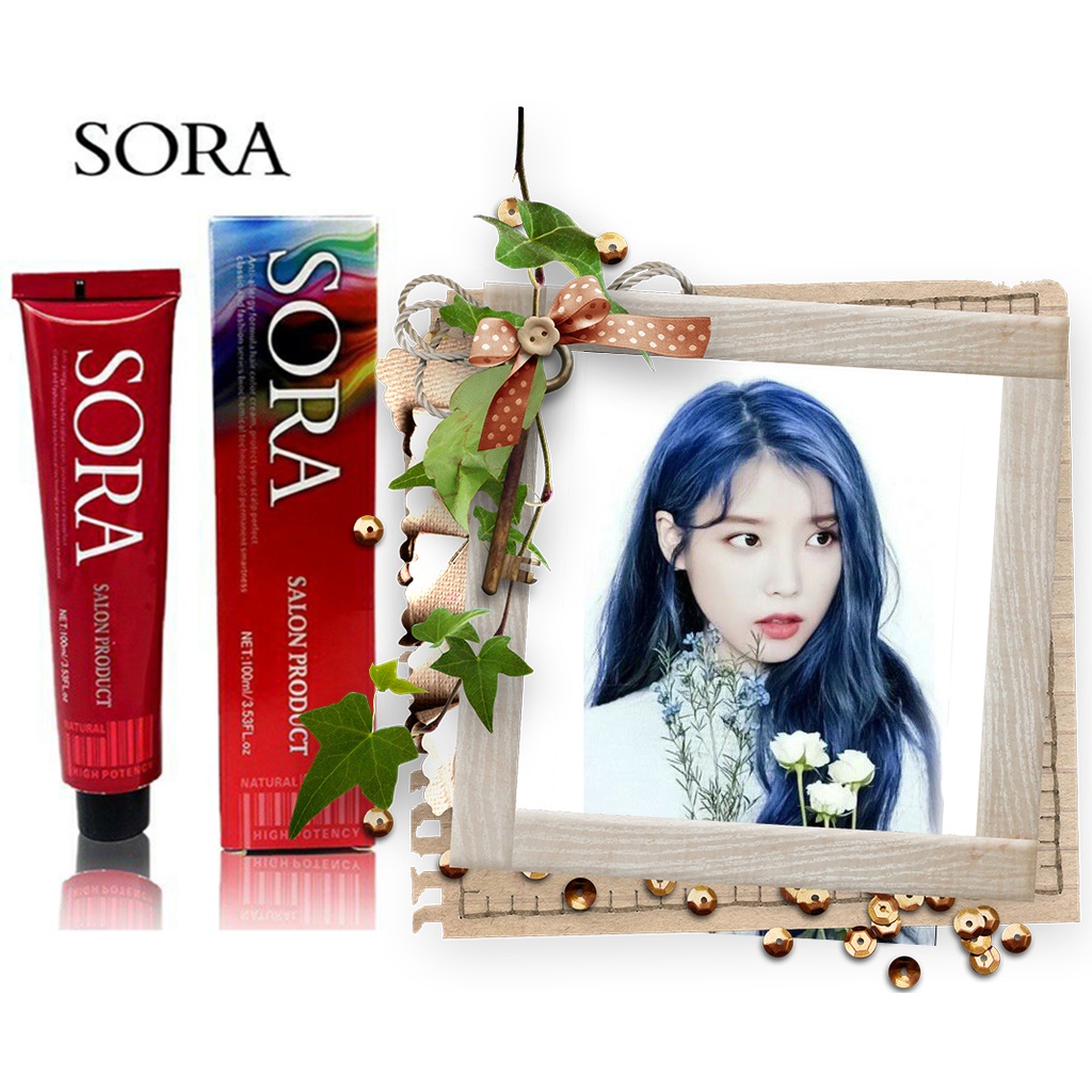 Blue Hair Color Dye Set Sora Hair Color Dye | Shopee Philippines
