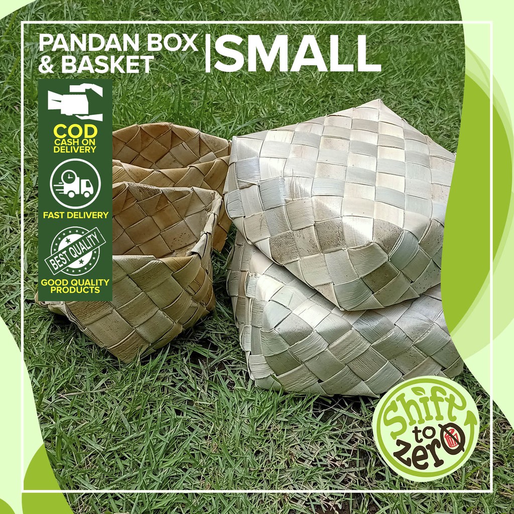 Small Size: Eco Pandan Planter Pot / Organizer / Bayong / Tampipi Box ...