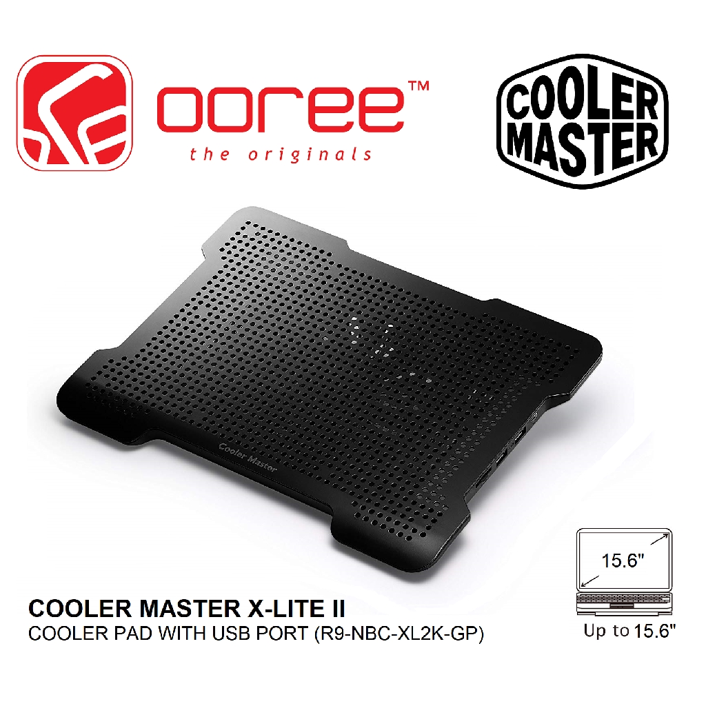 COOLER MASTER NOTEPAL X-LITE II COOLER PAD WITH USB PORT , 140MM SILENT ...