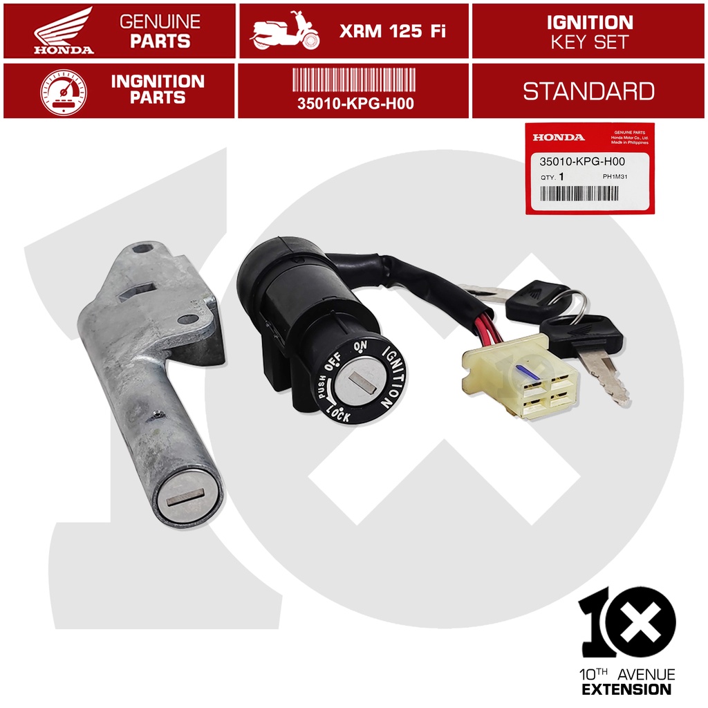 10thX Honda Genuine Ignition Key Set Part No.35010-KPG-H00 for XRM 125 ...