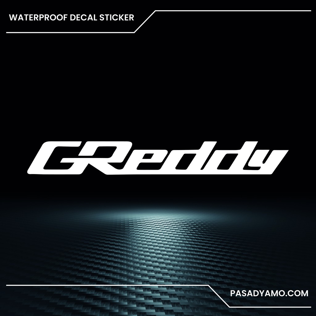 GReddy Decal Sticker for Cars and Motorcycles 2 x 8 inches | Shopee ...