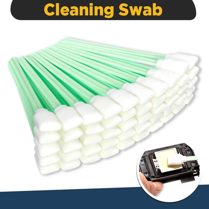 50Pcs Sponge Head Cleaning Cleaner Swab for All Large Format and Inkjet ...