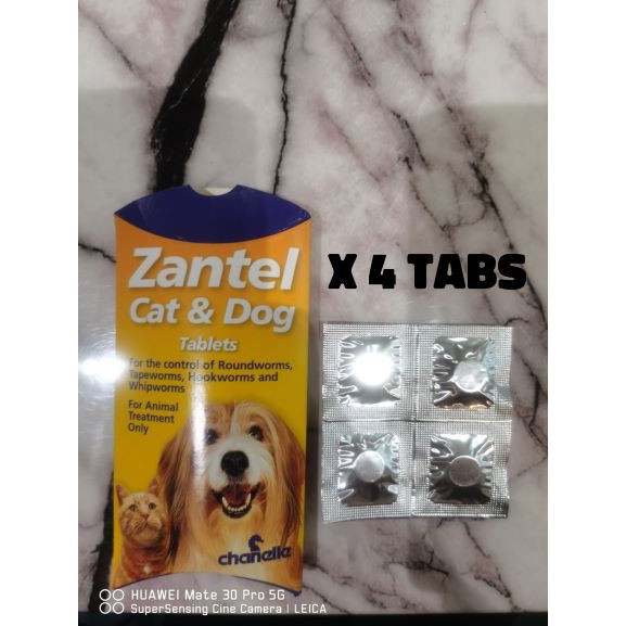 ZANTEL Cats& Dogs Dewormer Tablets (4tabs) | Shopee Philippines